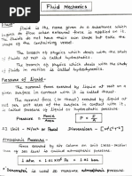 Mechanical Properties of Fluids CLASS XI NOTES | PDF