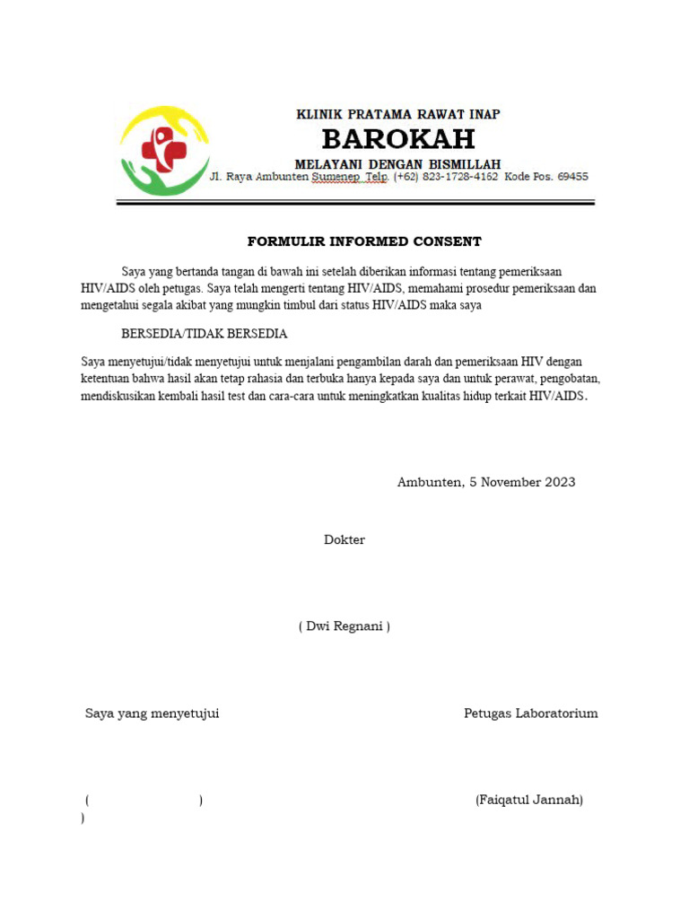 IC Pemeriksaan HIV | PDF