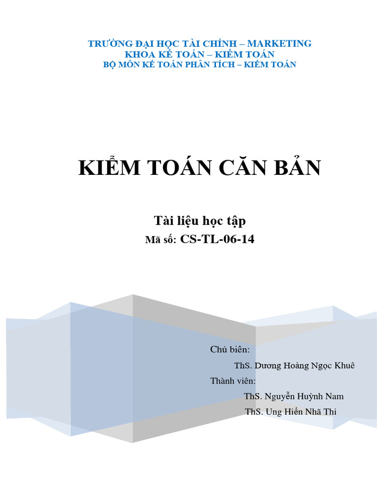 Dh. Kiem Toan Can Ban | PDF