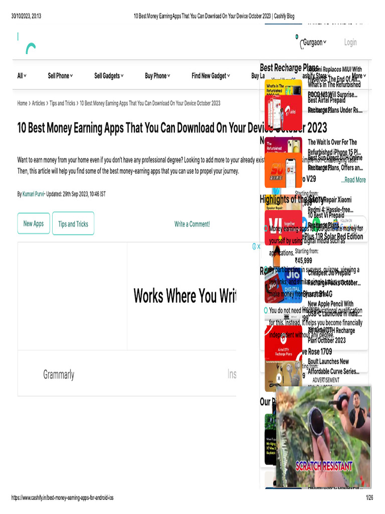 10 Best Money Earning Apps That You Can.. | PDF