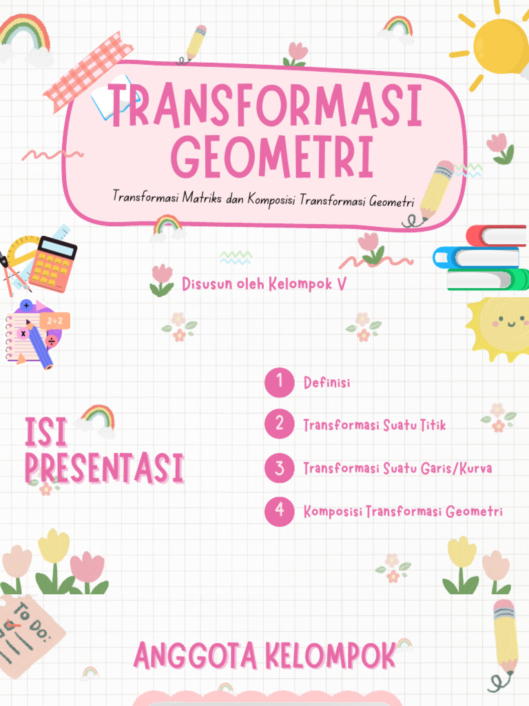 Transformasi Geometri & Matriks | PDF