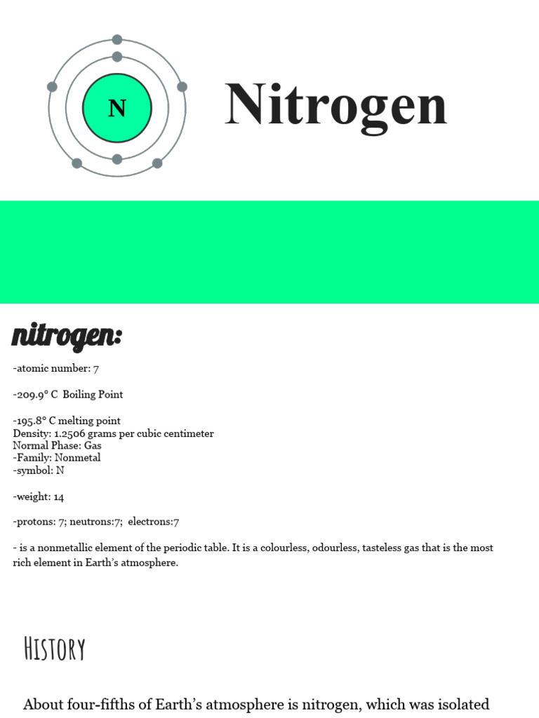 Nitrogen YEAR 9 SCIENCE PROJECT EXAMPLE | PDF | Travel | Art