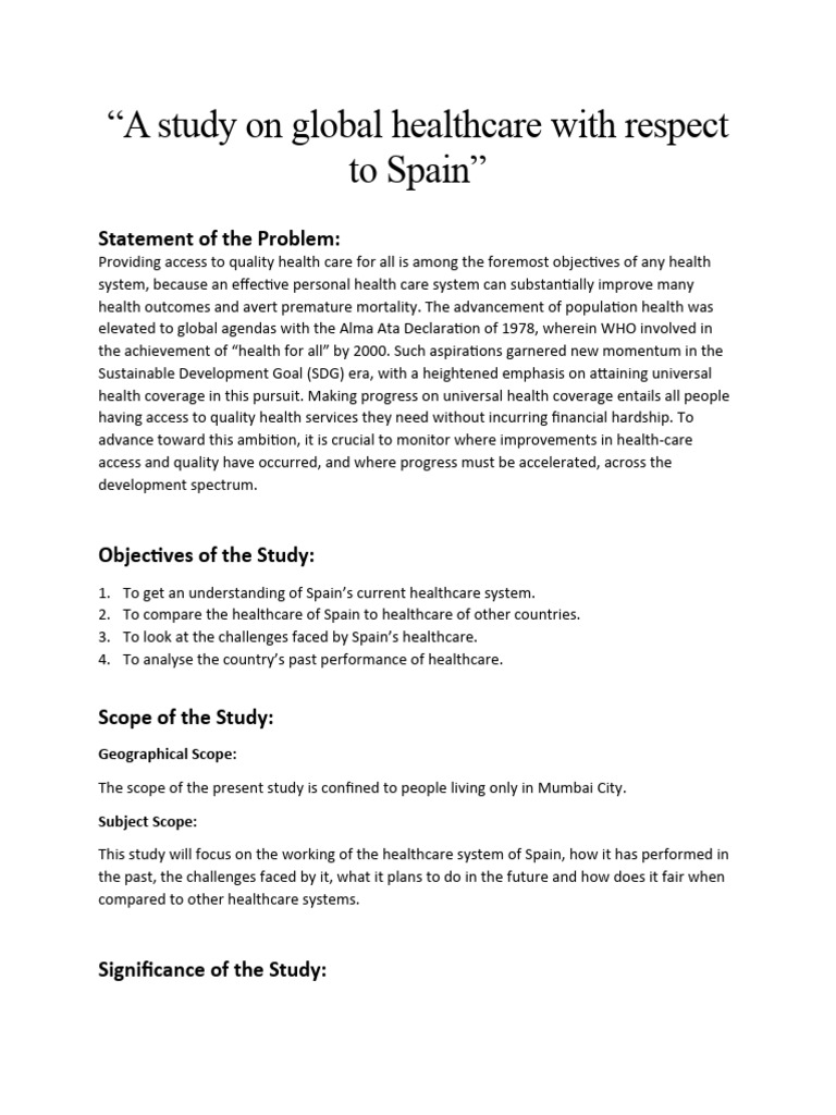 Spain Healthcare System | Download Free PDF | Health Care | Health System