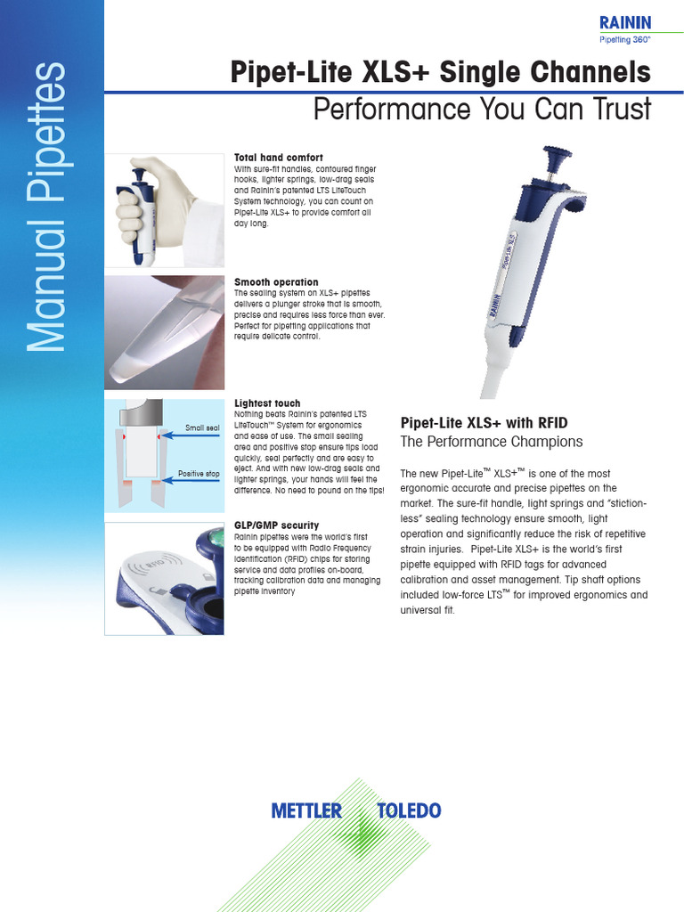 Datasheet Pipette + Tips | PDF