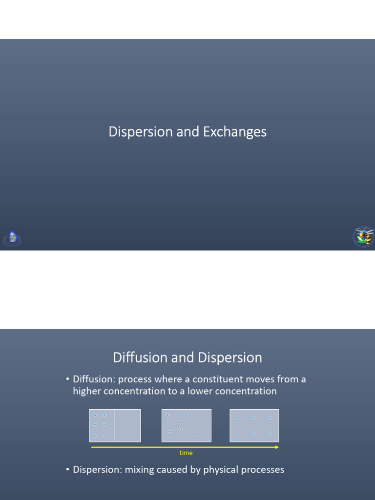 Dispersion | PDF | Diffusion | Mechanical Engineering