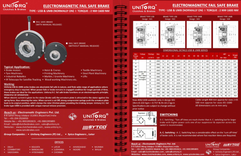 1 Electromagnetic Fail Safe Brake | PDF