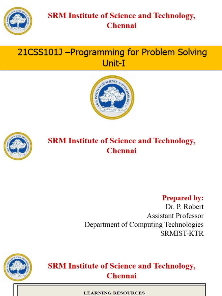Unit 1 | Download Free PDF | Data Type | Variable (Computer Science)