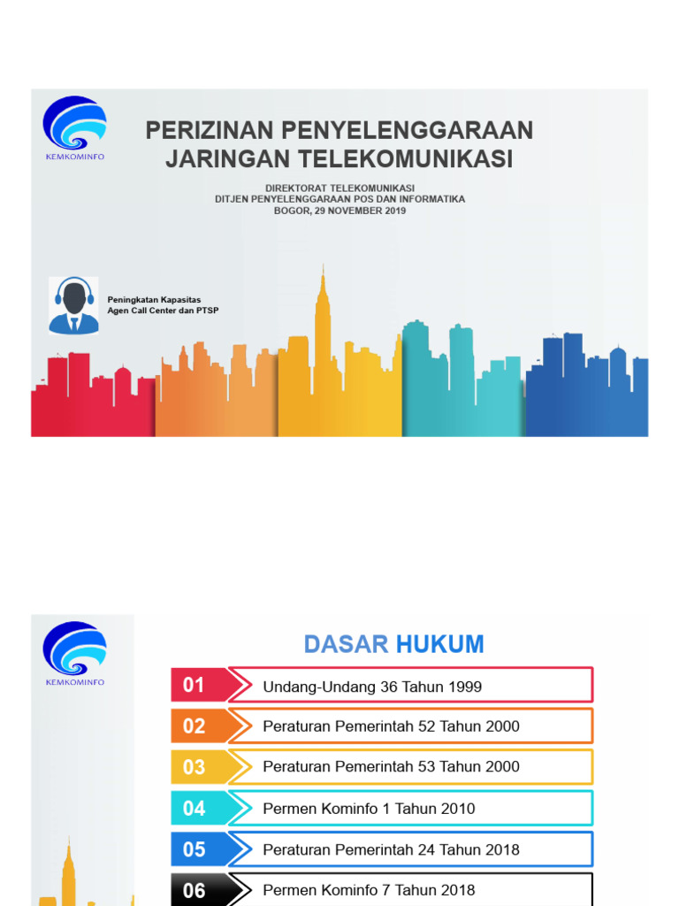 Materi Sharing Session Ke PTSP Perizinan Jartel | PDF