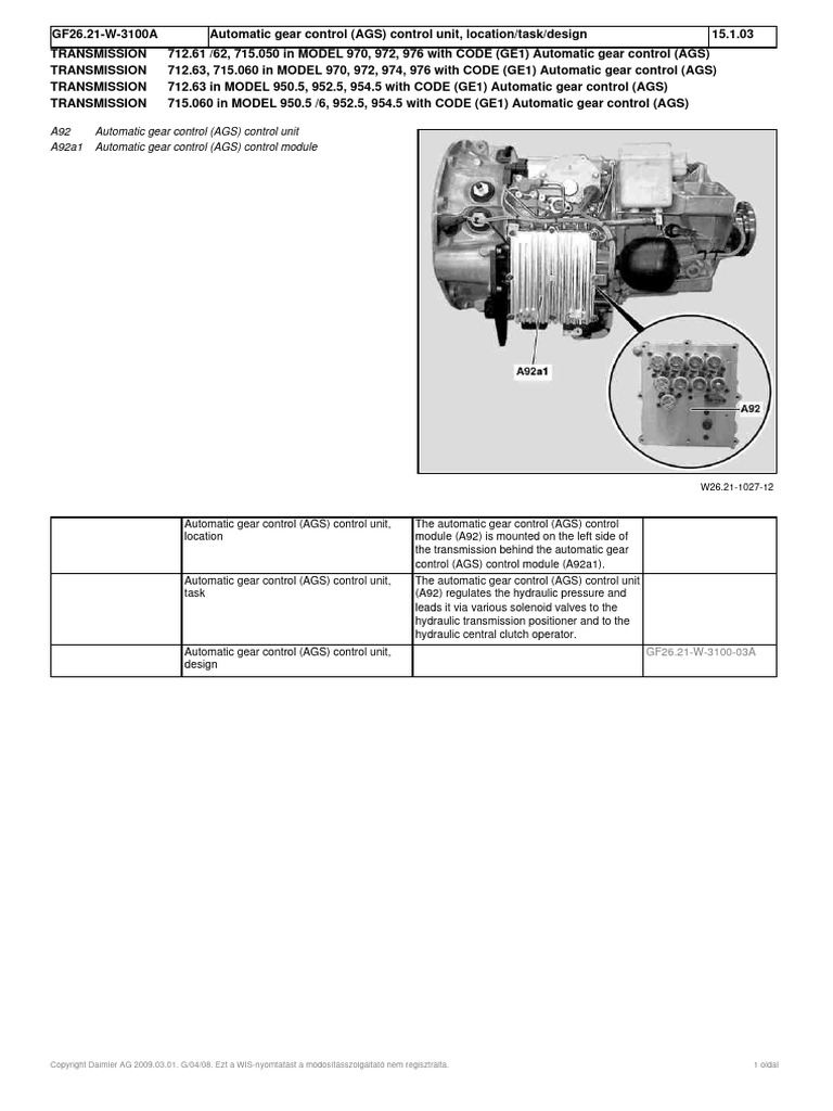 Automatic Gear Control (AGS) Design | PDF | Automatic Transmission ...