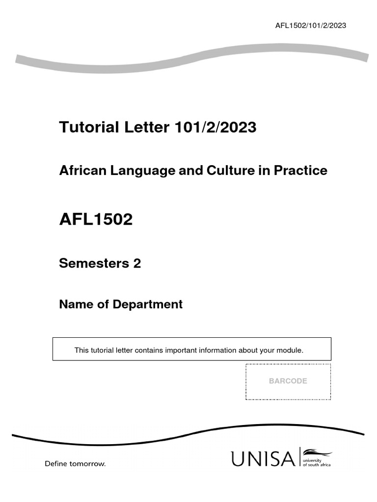 Tutorial Letter | PDF | Libraries | Educational Technology