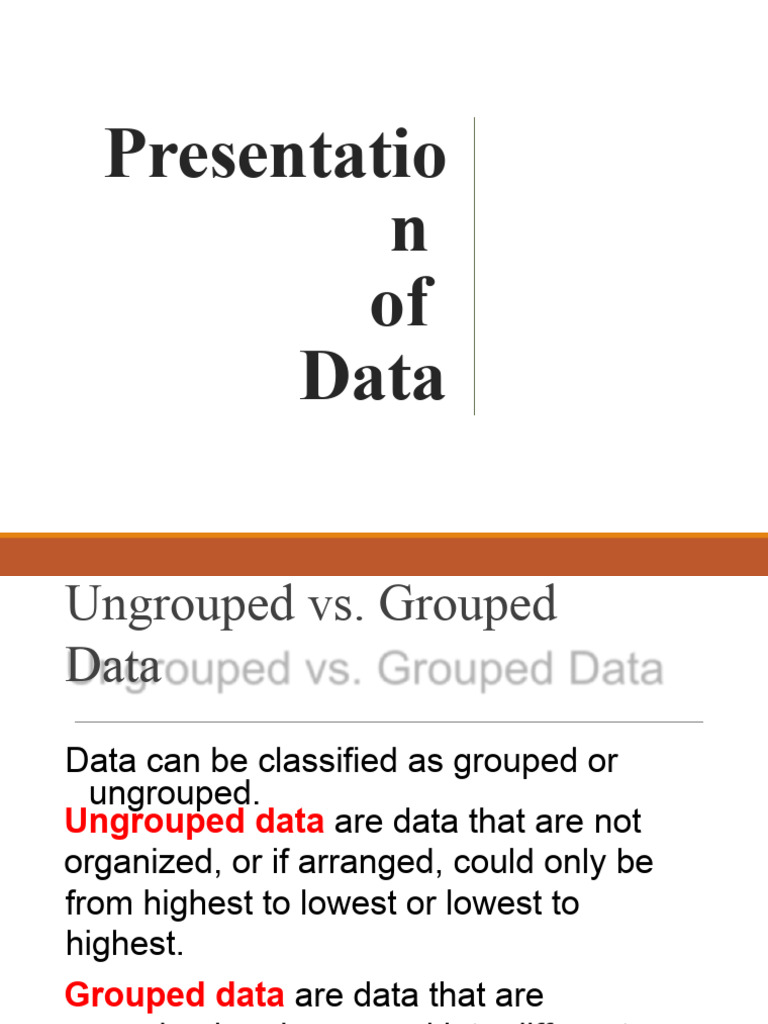 Data Presentation Methods Explained | PDF