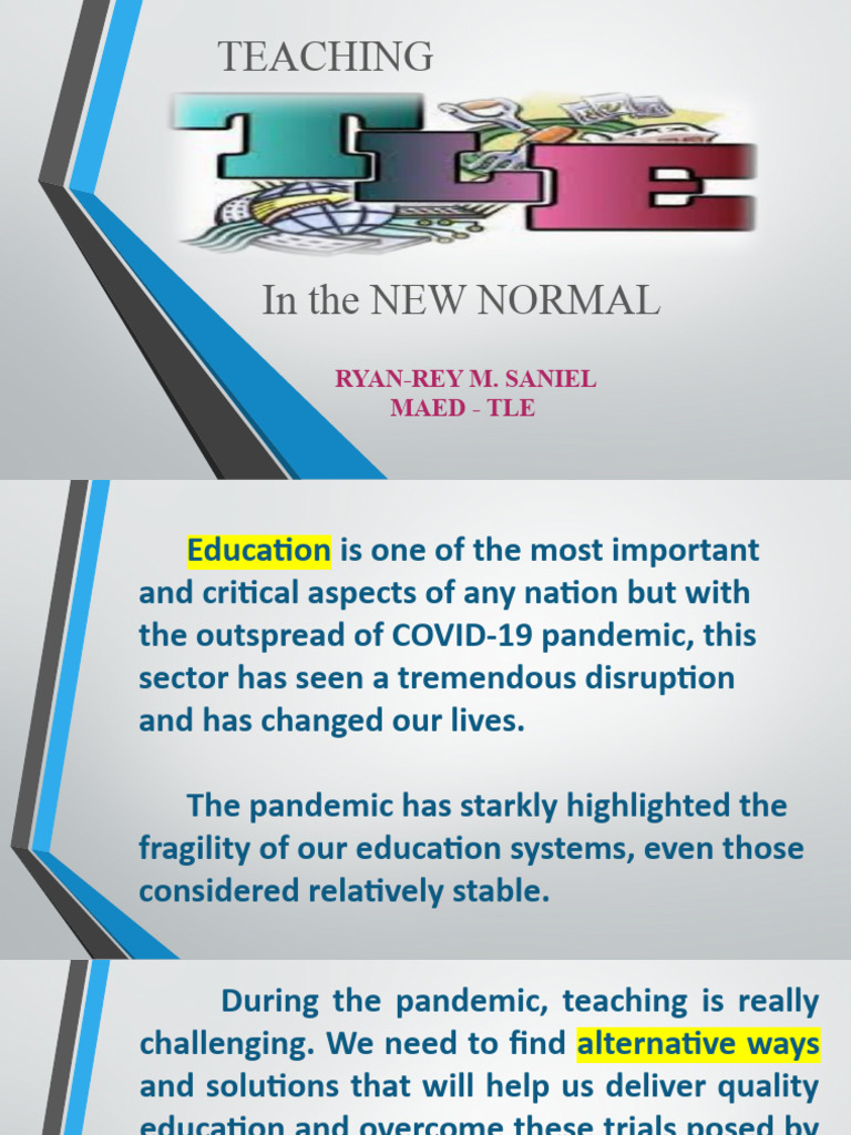 Teaching TLE in The New Normal | PDF | Constructivism (Philosophy Of ...