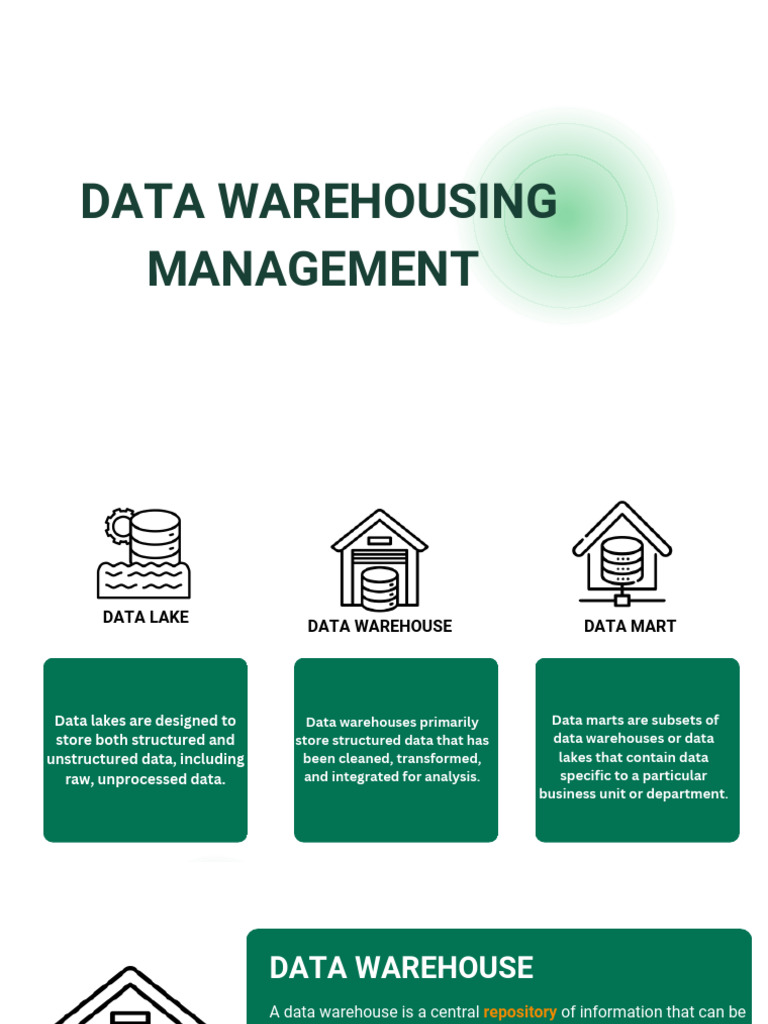 Data Warehousing Management | PDF | Data Warehouse | Data
