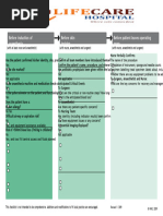 Surgical Time-Out Procedure Checklist | PDF | Surgery | Medicine