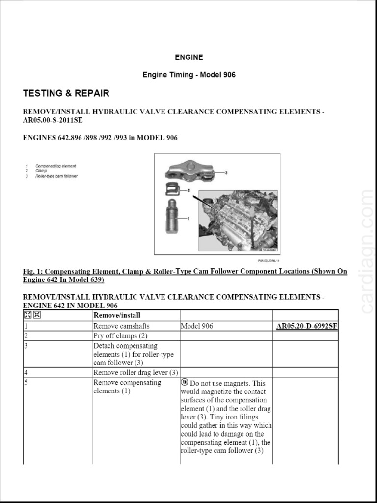 Sprinter w906 Engine Timing | PDF