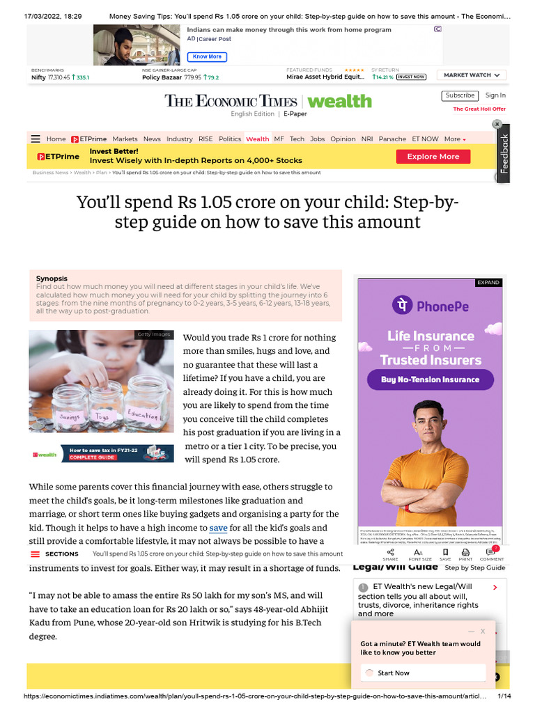 Et Wealth | PDF | Child Care | Investing