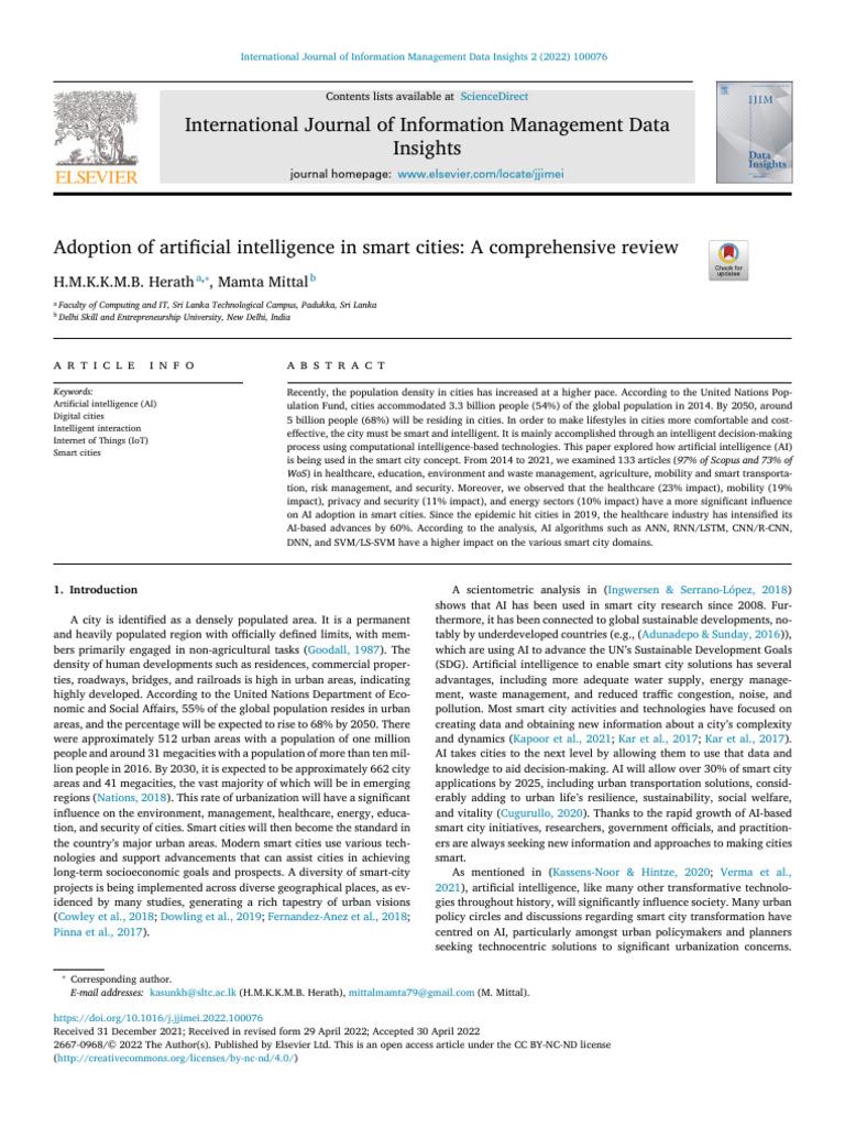 Adoption of Artificial Intelligence in - 2022 - International Journal of Inform | Download Free ...