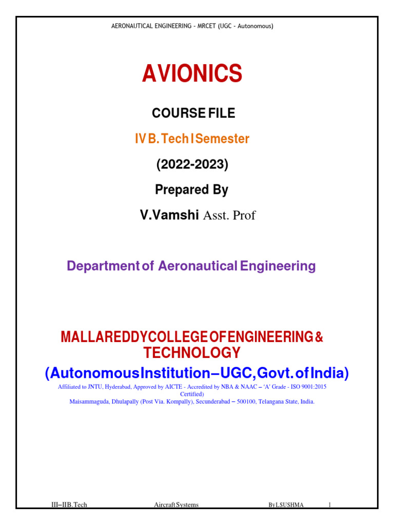 Avionics | PDF | Inertial Navigation System | Avionics