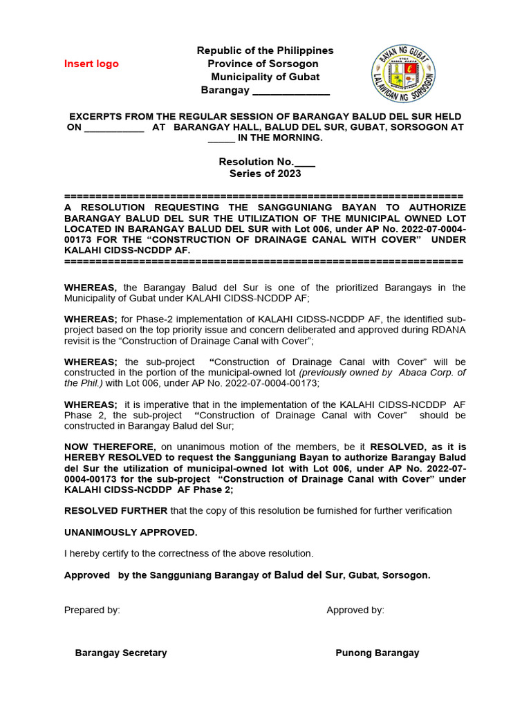 RESO Requesting SB Authorization | PDF