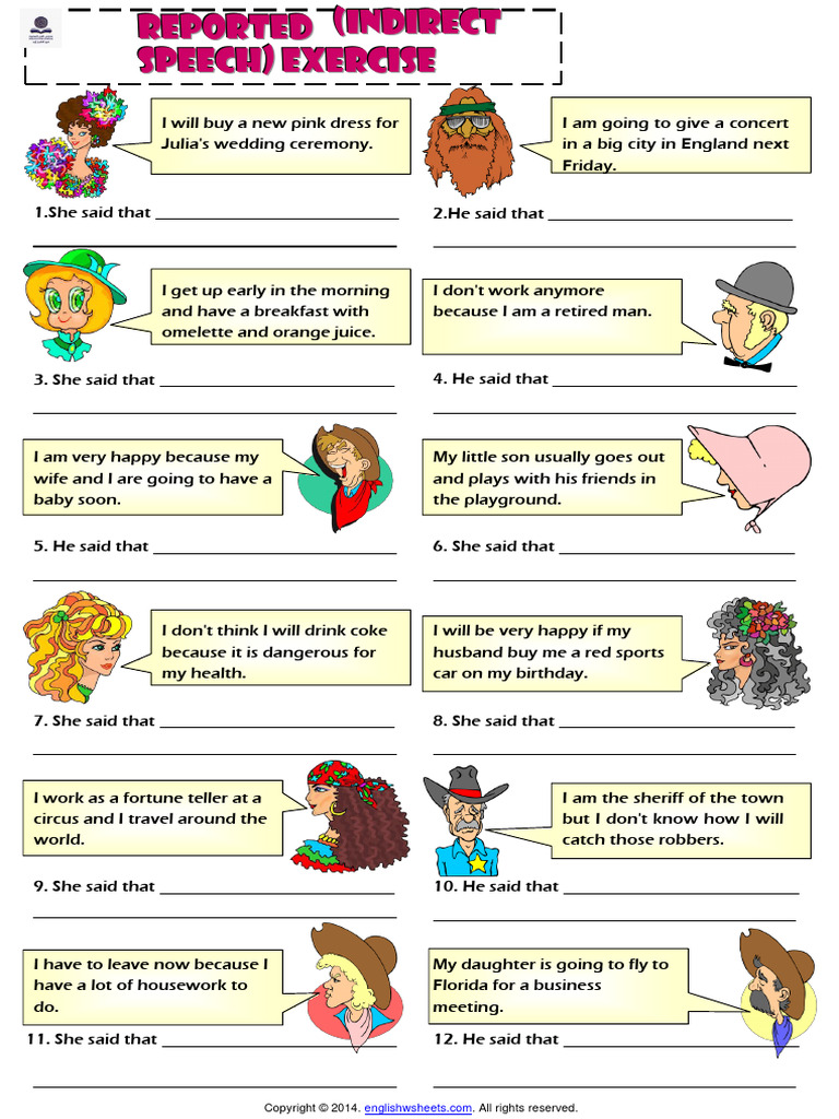 HW Reported Speech B2 W2 | PDF