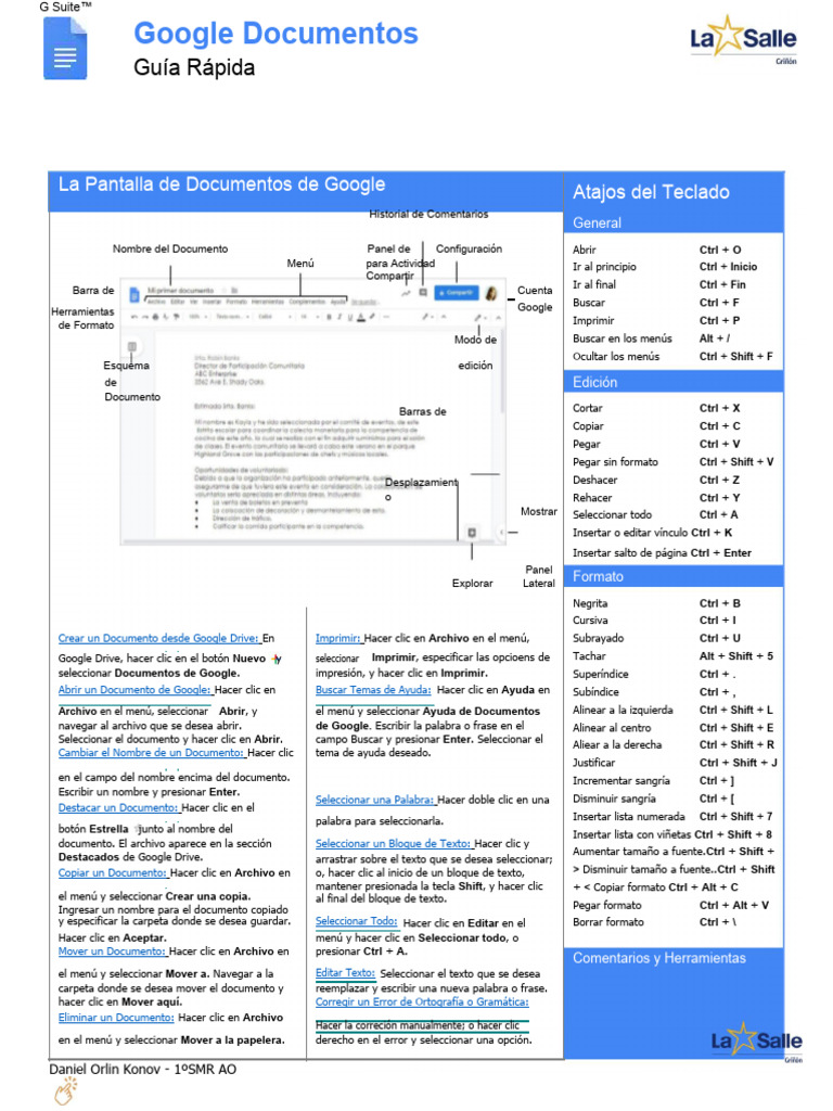 GOOGLE DOCS - Guía Rápida | PDF | Informática | Software
