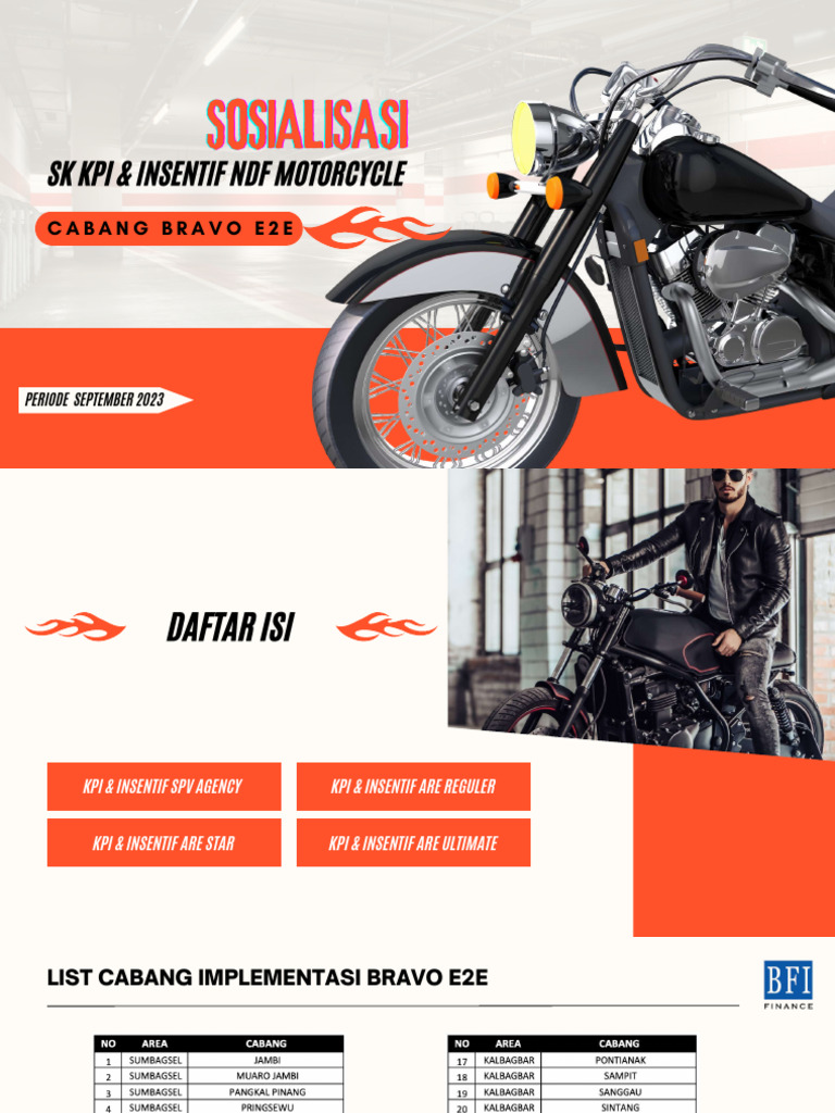 Kpi & Insentif NDF Mcy E2e Bravo - September | PDF