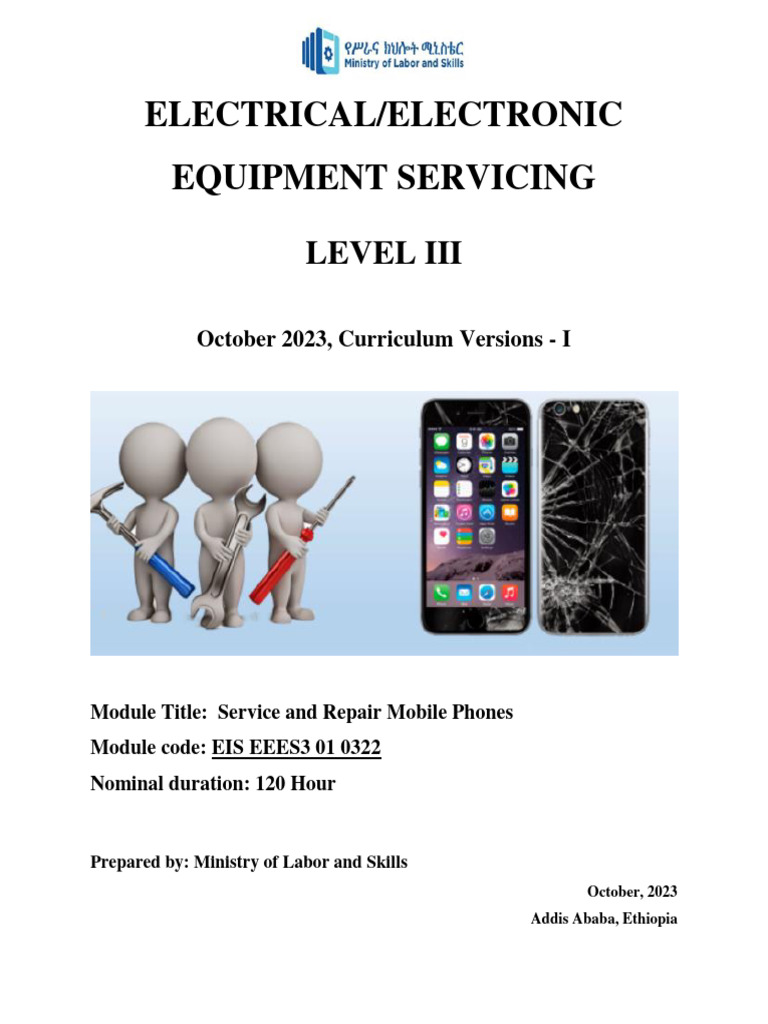Mobile Maintenace TTLM | PDF | Personal Protective Equipment | Telephone