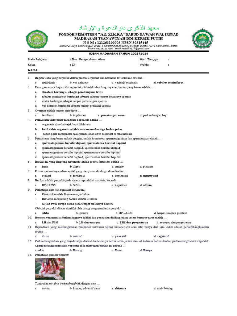 Soal Pas Ipa Kelas Ix | PDF