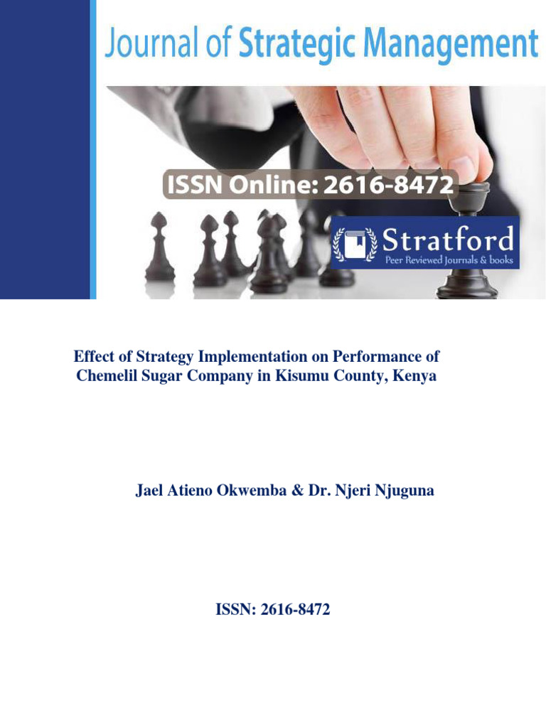 Effect of Strategy Implementation On Performance | PDF | Errors And Residuals | Coefficient Of ...
