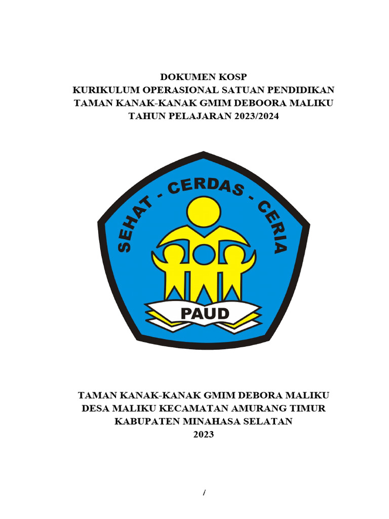 Contoh Kosp TK 2023 | PDF