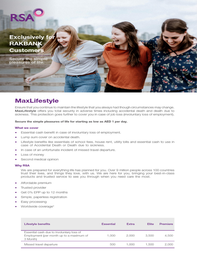 Maxlifestyle Brochure | PDF | Insurance | Deductible
