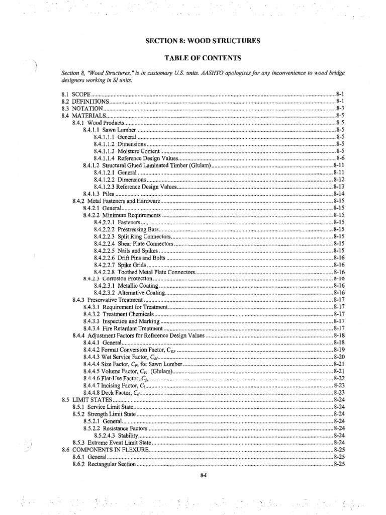 Chapter 8 Wood Structure | PDF
