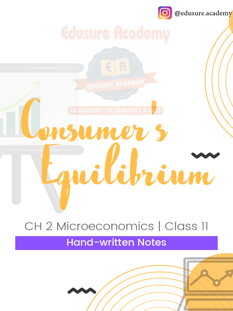 Consumer Equilibrium | PDF | Marketing | Economic Theories