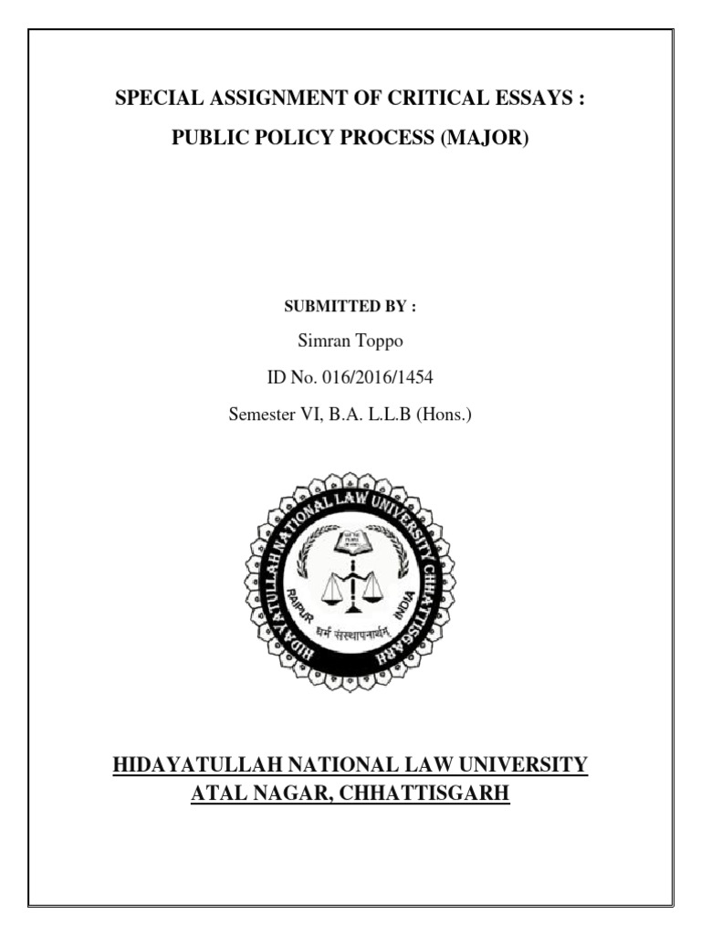 Public Policy Process (Major) | PDF | Policy | Indian National Congress
