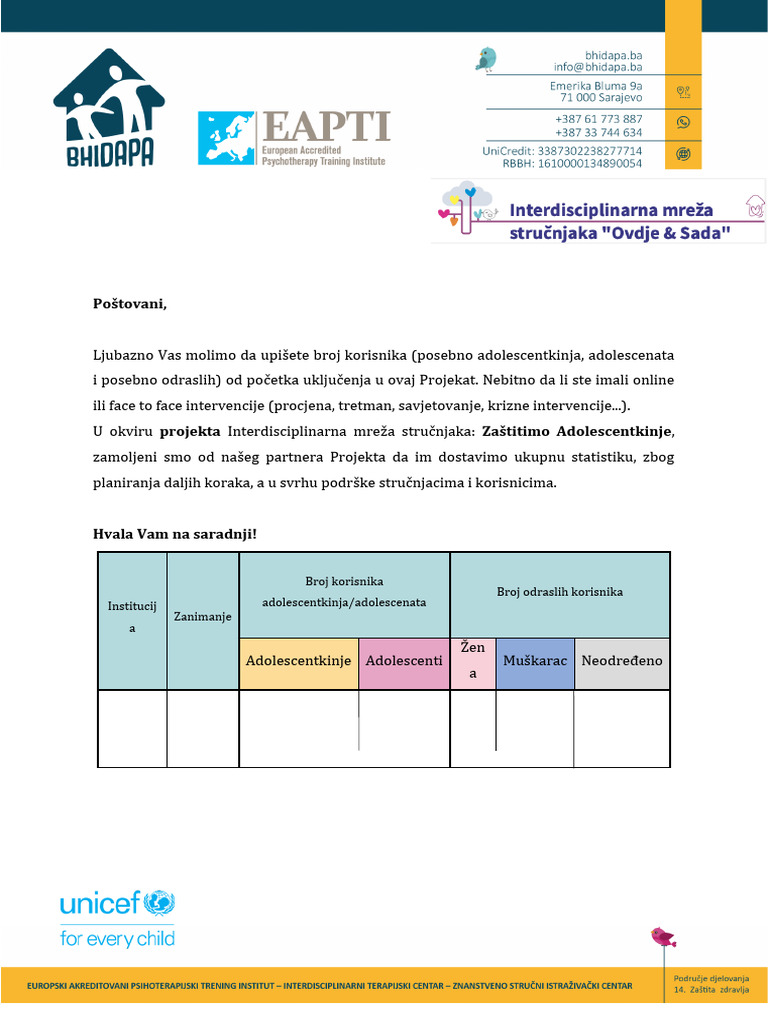 Statistički Obrazac | PDF
