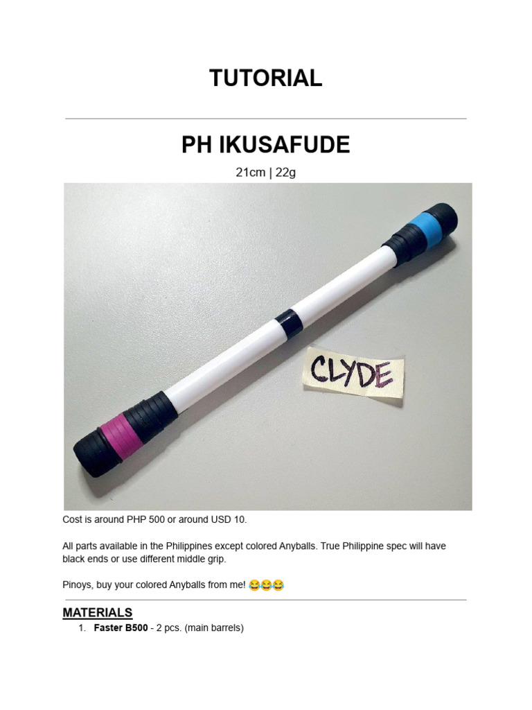 DIY PH Ikusafude Pen Mod Tutorial | PDF | Manufactured Goods | Equipment