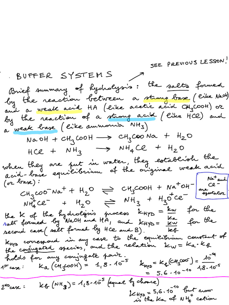Buffer Systems | PDF