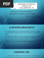 Physics Class 12 Project | PDF | Diffraction | Electrodynamics