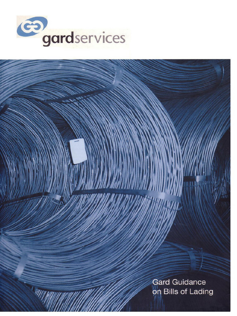 Bill of Lading - Guidance On (From Gard P&I) | PDF