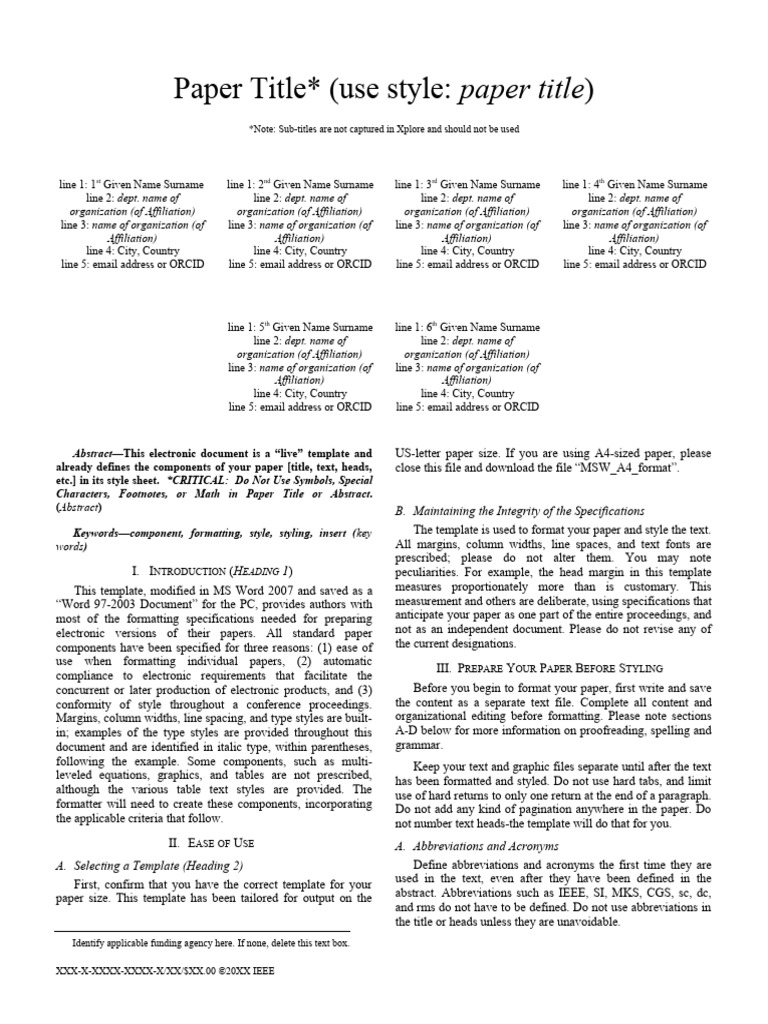 Conference Template | PDF | Note (Typography) | Bracket