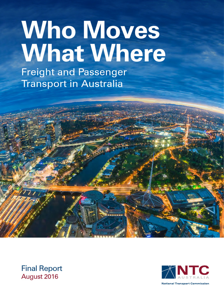 Report - Australia - Who Moves What Where - Freight and Passenger ...