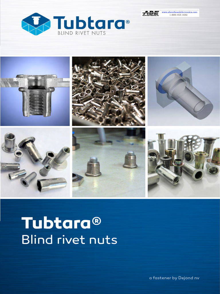 Tubtara Blind Rivet Nuts | PDF | Rivet | Stainless Steel