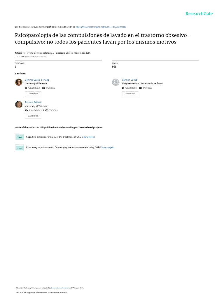 Psicopatologia_de_las_compulsiones_de_lavado_en_el 3 | PDF | Desorden ...