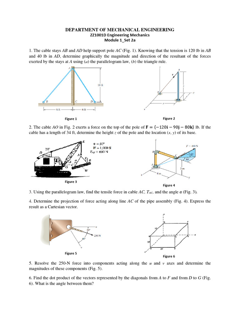 Module1 Set 2a Pdf Euclidean Vector Force