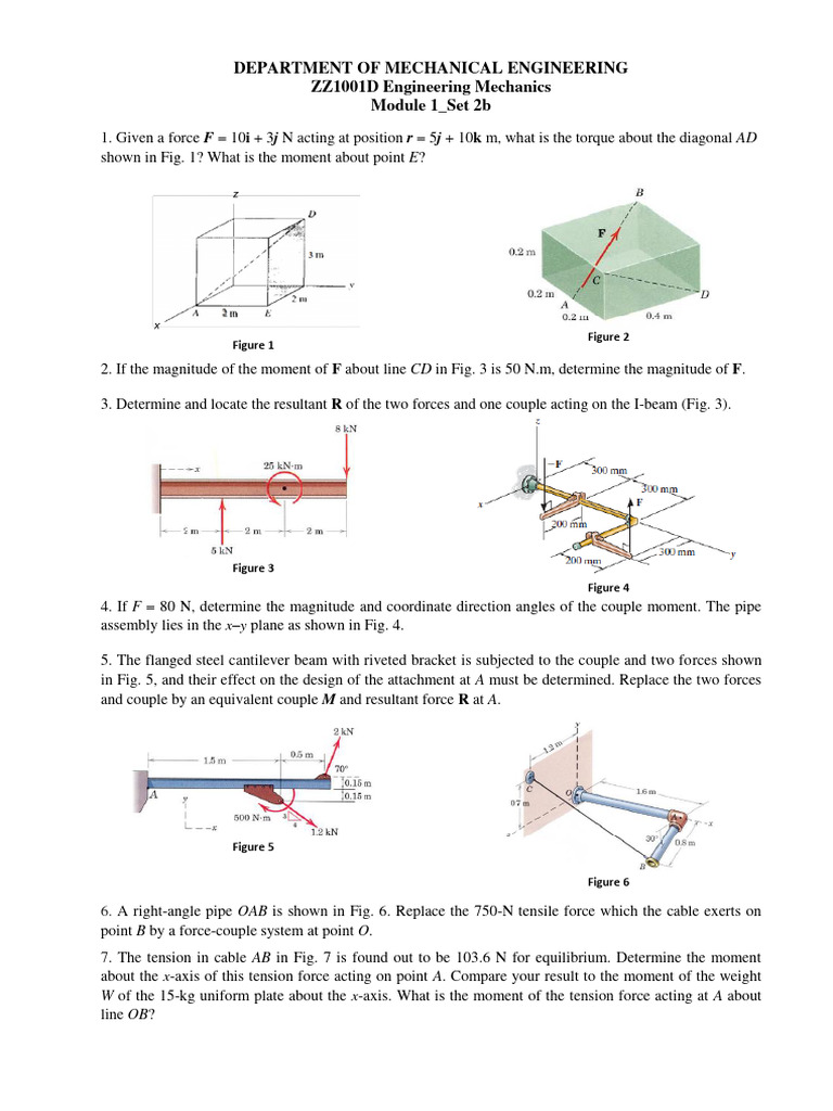 Module1 - Set 2b | PDF | Force | Euclidean Vector