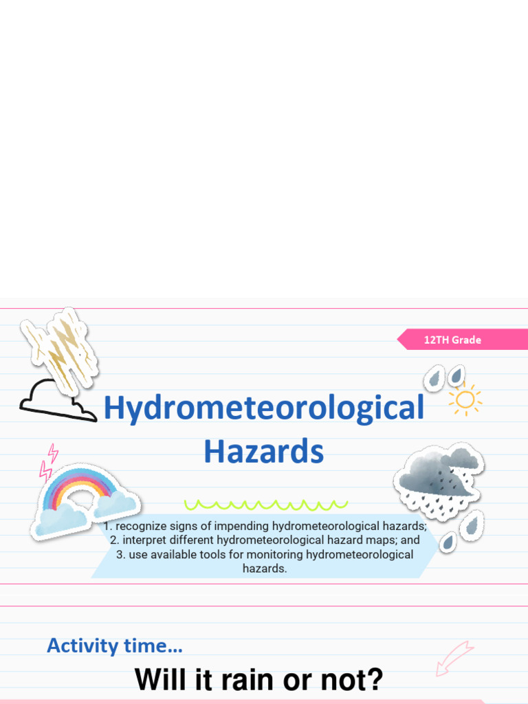Hydrometeorological Hazard | PDF | Tropical Cyclones | Thunderstorm