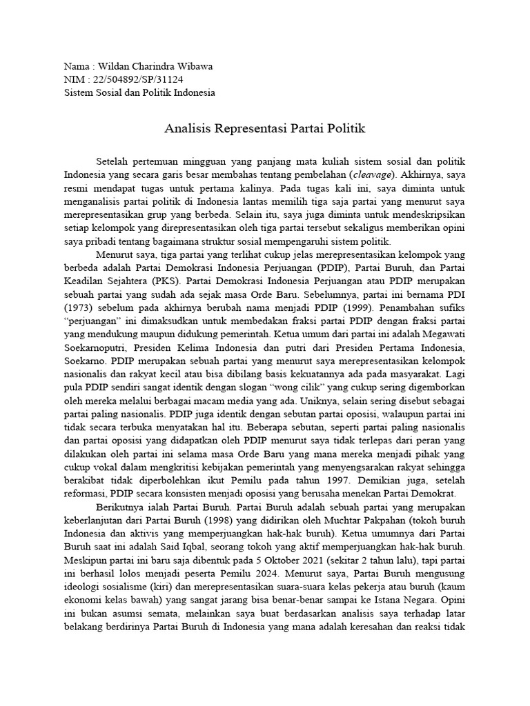Analisis Partai | PDF