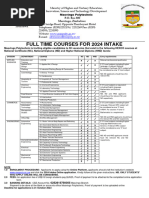 Masvingo Polytechnic August 2025 Intake Advert | PDF | Engineering ...