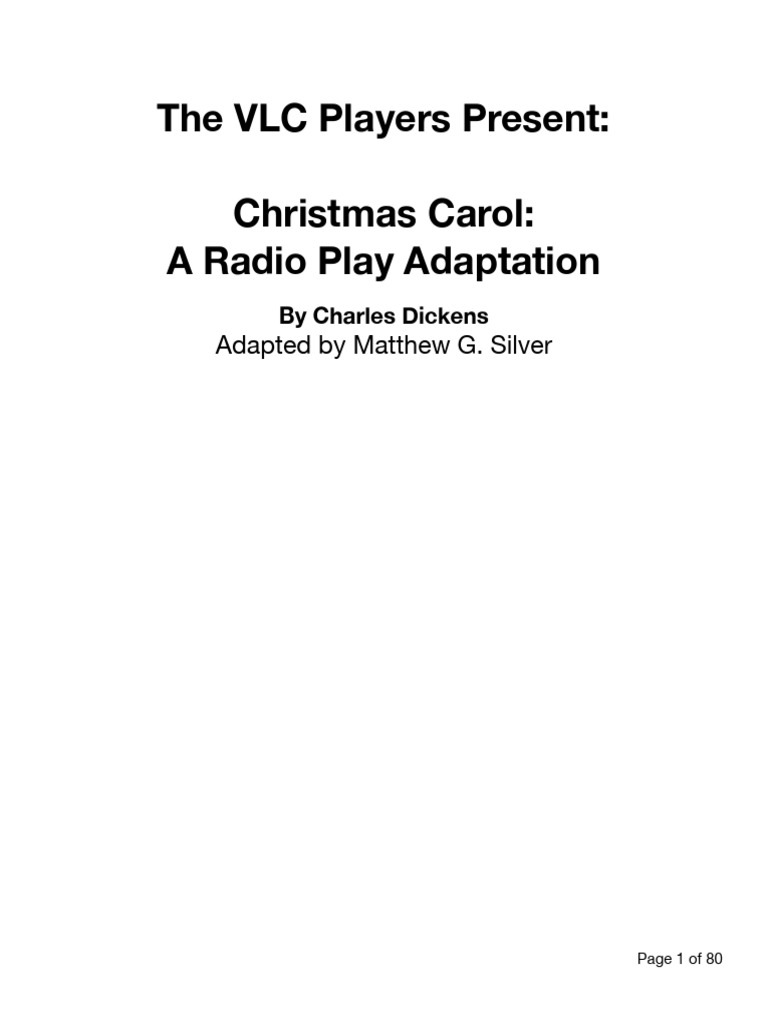 Christmas Carol Script | PDF | Jacob Marley | Ebenezer Scrooge