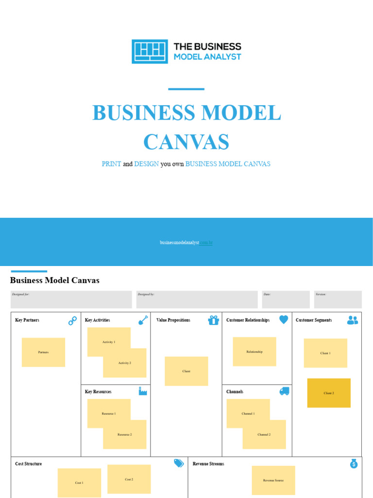 Business Model Canvas Template v2 951ddx | PDF | Business Model ...